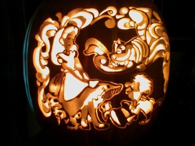 Alice in Wonderland themed Halloween pumpkins - Alice-in-Wonderland.net ...